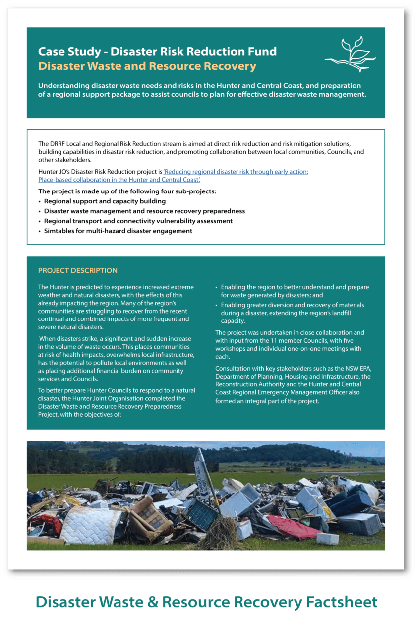 Disaster Waste and Resource Recovery - Hunter Joint Organisation